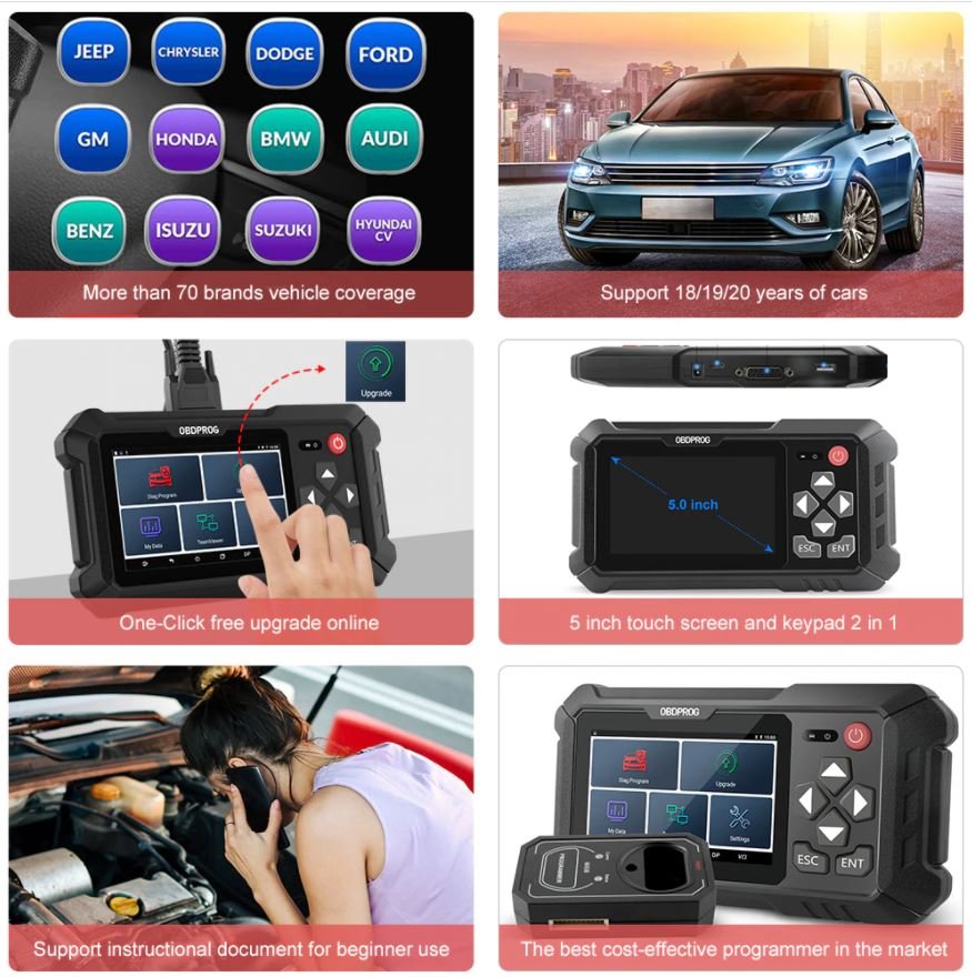 OBDPROG M501 key coder - tools4car